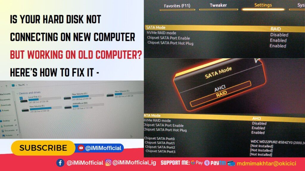 [Fixed] Is Your Hard Disk Not Connecting on New Computer But Working on ...